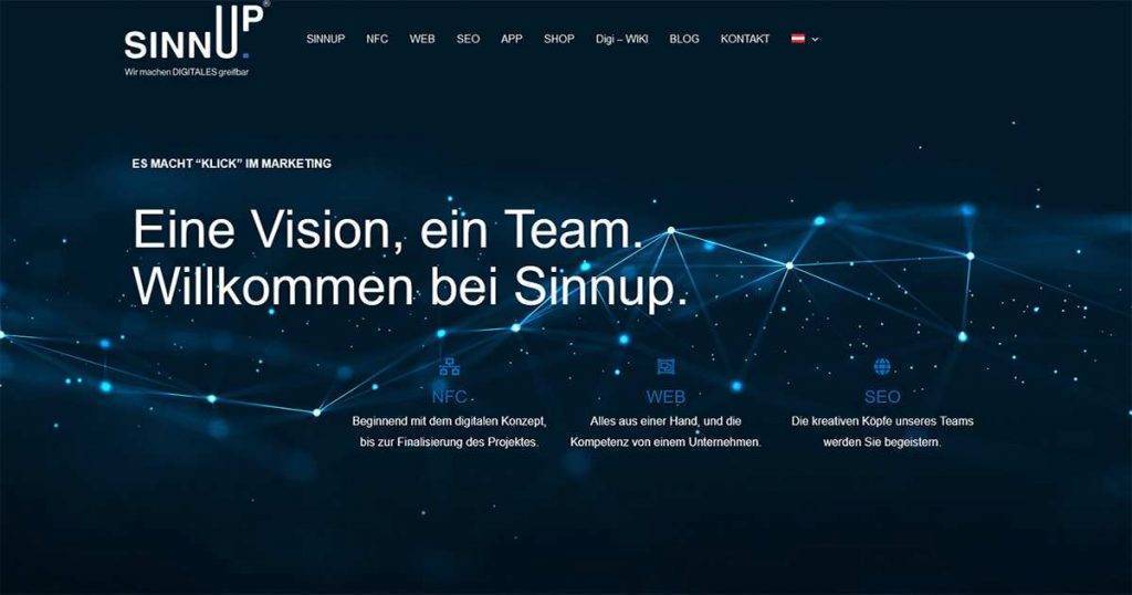 SINNUP - NFC, WEB, SEO, APPS, Hosting. NFC Sticker encode.